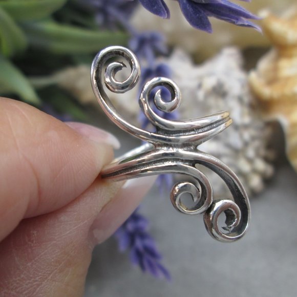 Sterling | Jewelry | Elegant Solid Sterling Silver Elongated Double ...